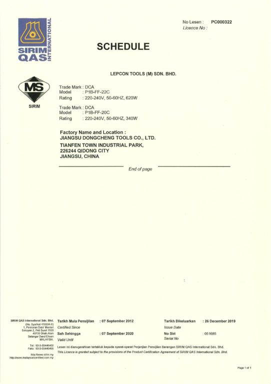 Certificate – Lepcon